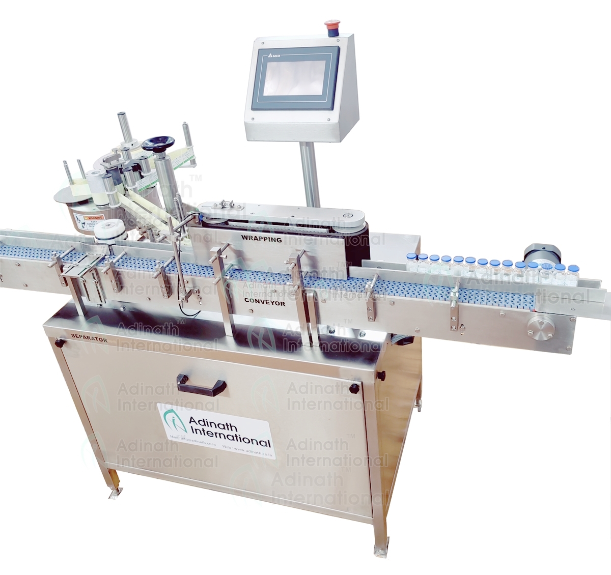 Vial & Bottle Sticker Labeling Machine - Automatic Vial & Bottle ...